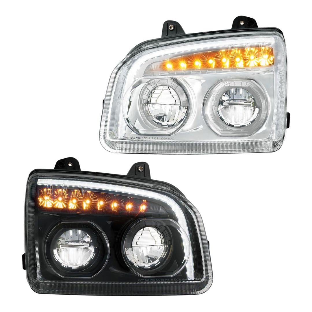 Kenworth T880 LED Headlight with 8 LED Turn and 32 LED Light Bar – BEAM ...